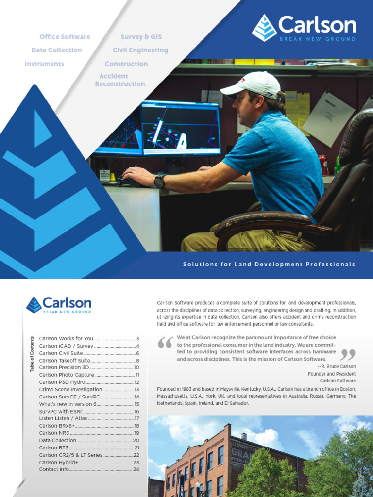 Carlson Overview | PDF | Geographic Information System | Esri