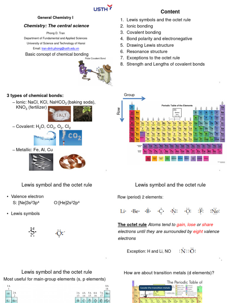 Chemical Bonding Concepts in Chemistry | PDF | Chemical Polarity ...