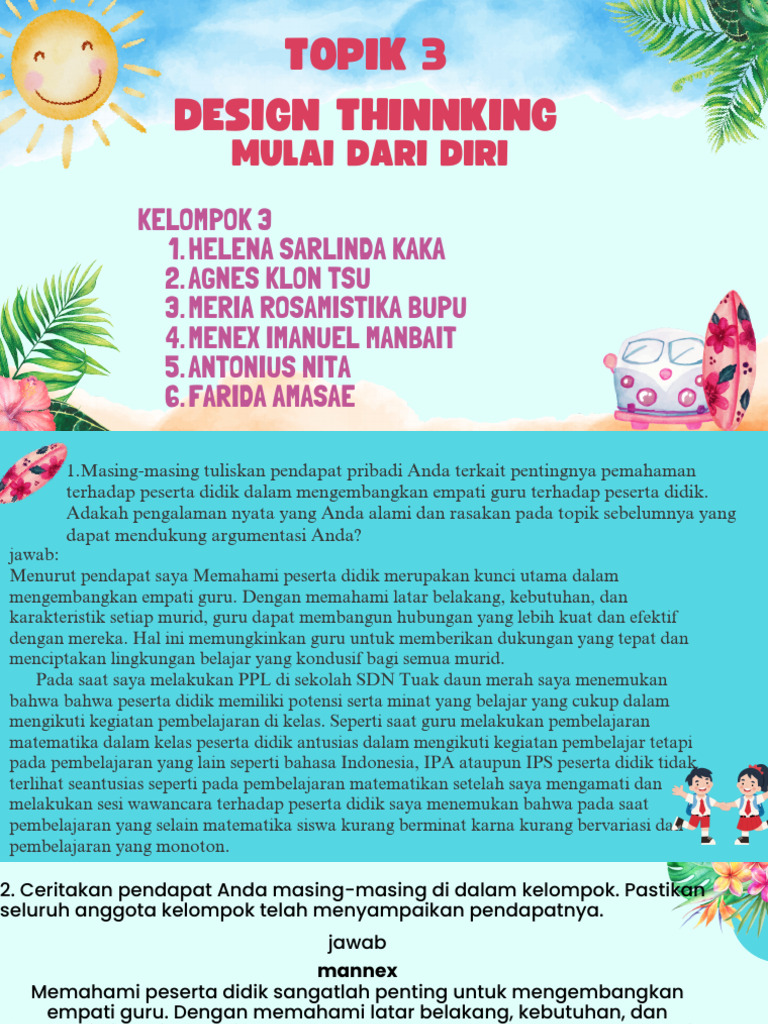 Kelompok 3. Design Thinking Mulai Dari Diri | PDF