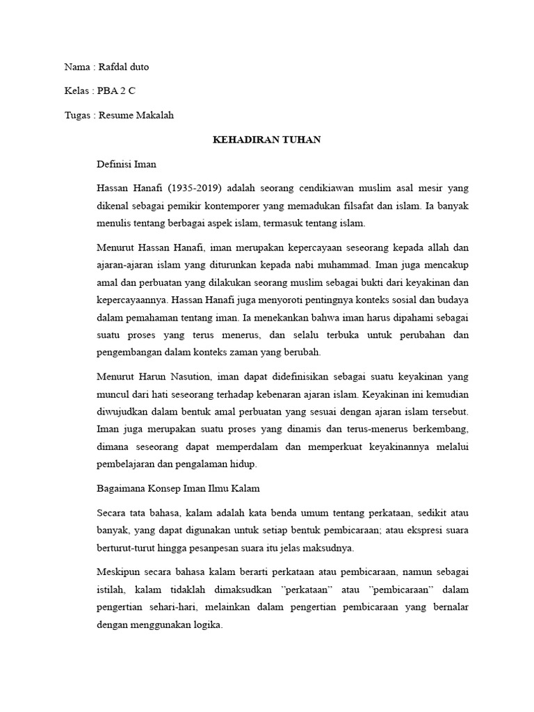 Konsep Iman 14 | PDF