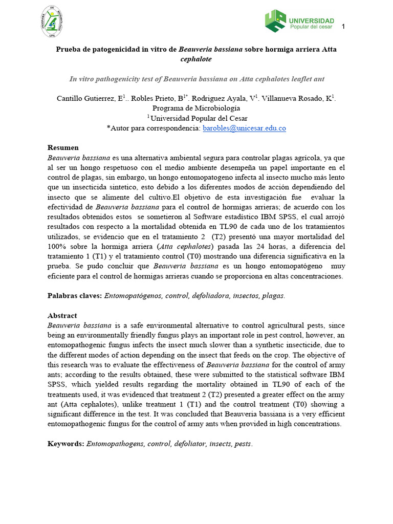 Informe Control 2do Corte | PDF | Análisis de variación