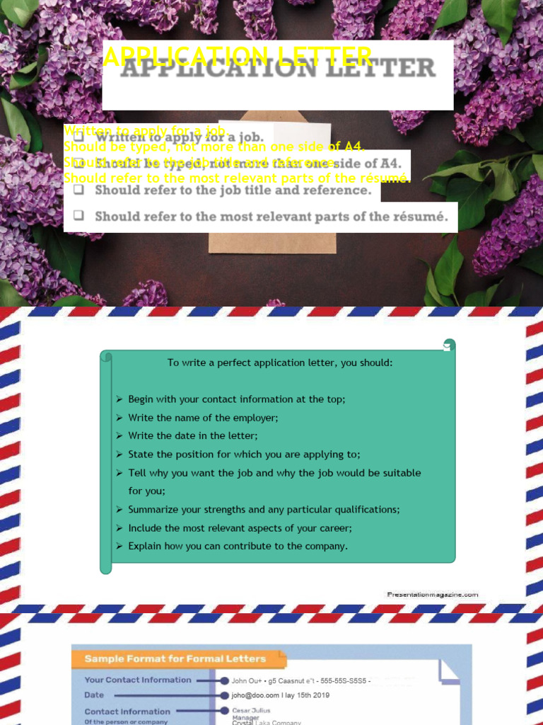 Application Letter | Download Free PDF | Experience