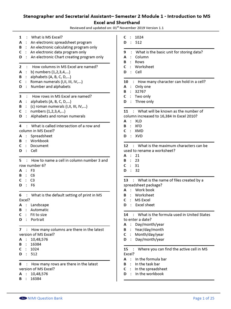 Stenographerand Secretarial Assistant 2 ND Sem CTS | PDF | Malware | Microsoft Excel