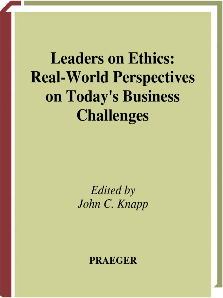 Leaders On Ethics | PDF