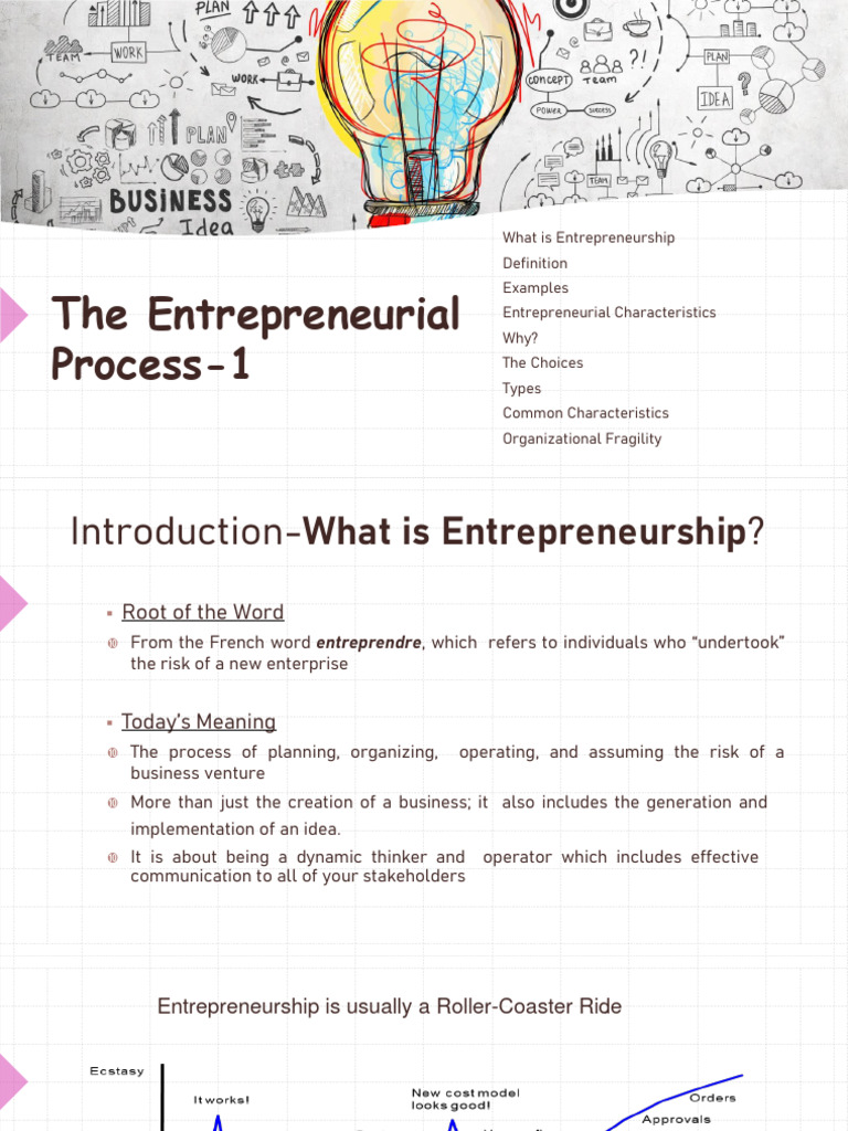 T1 - The Entrepreneurial Process-1 | PDF | Entrepreneurship | Business
