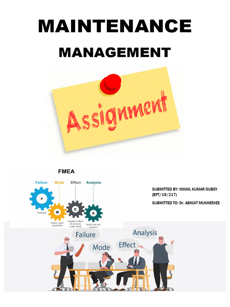 Maintenance management assignment-1 | PDF