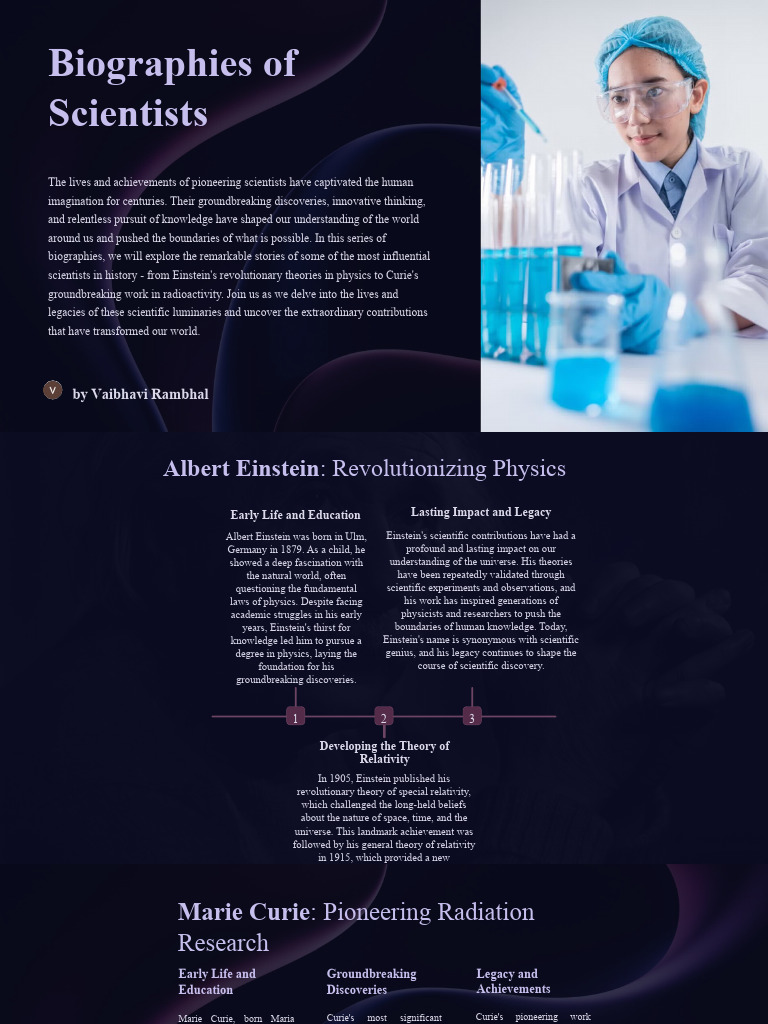 Introduction To Biographies of Scientists | Download Free PDF | Marie ...