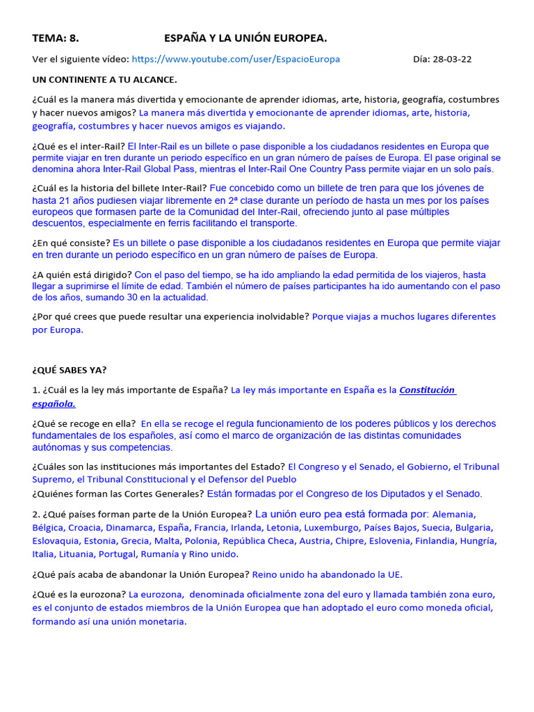 TEMA8 Cuaderno | Descargar gratis PDF | Zona euro | Euro