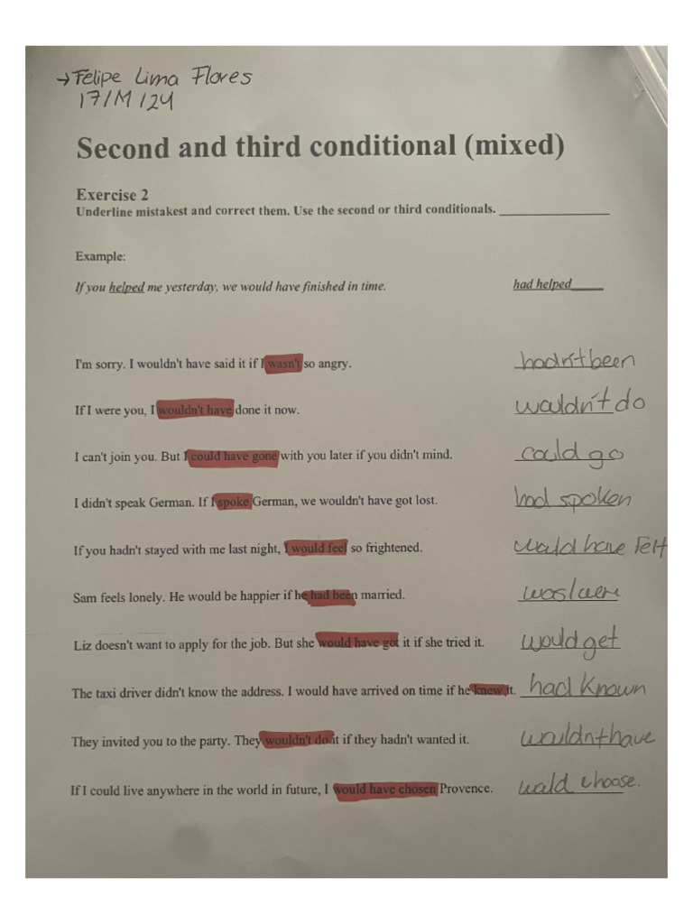 Second and Third Conditional | PDF