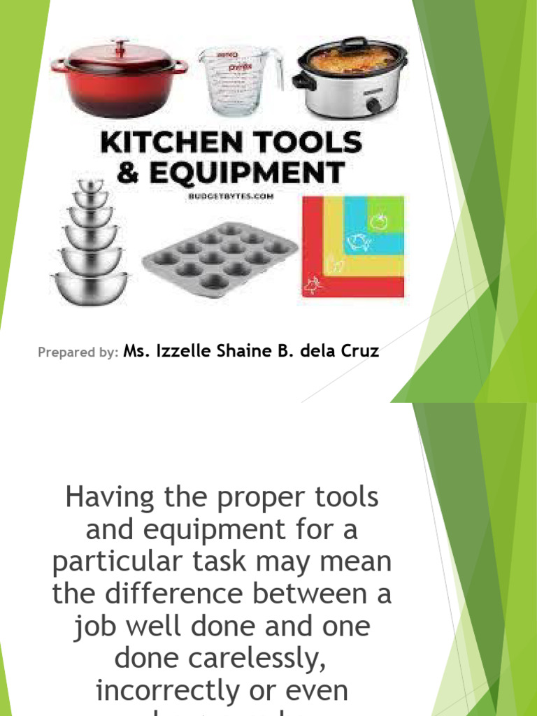 Week 2 Tools and Equipment | Download Free PDF | Grilling | Cookware ...