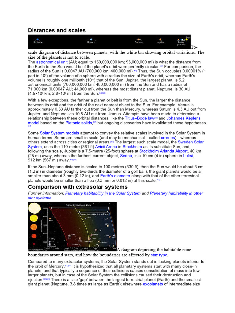 Distances and Scales | PDF | Solar System | Planets