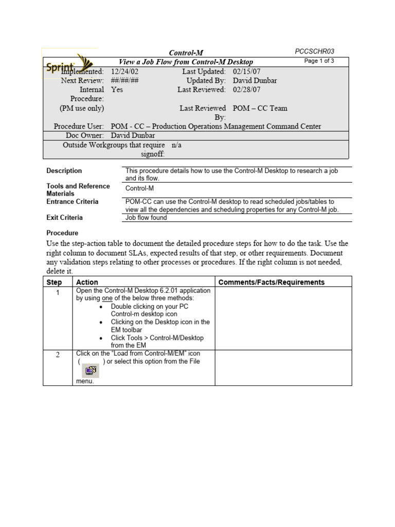 ctrl-m job flow | PDF | Icon (Computing) | Computer Science