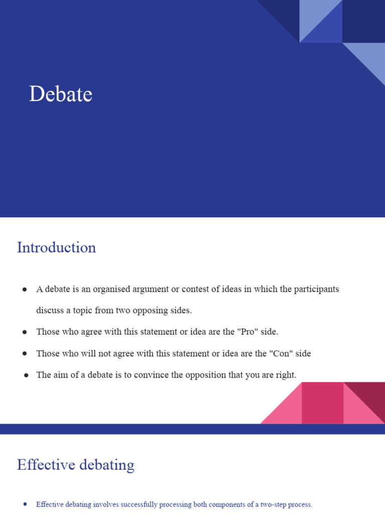 Mastering Effective Debate Techniques | PDF | Science & Mathematics