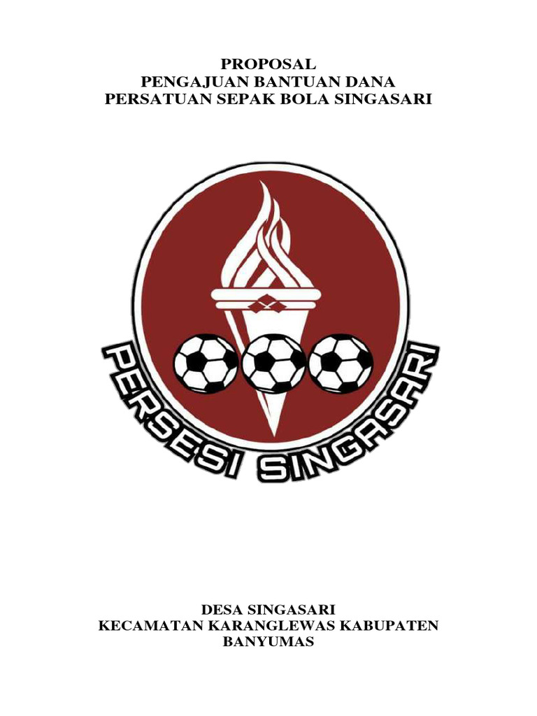 Proposal Pengajuan Bantuan Dana Sepak Bola | PDF | Olahraga & Rekreasi