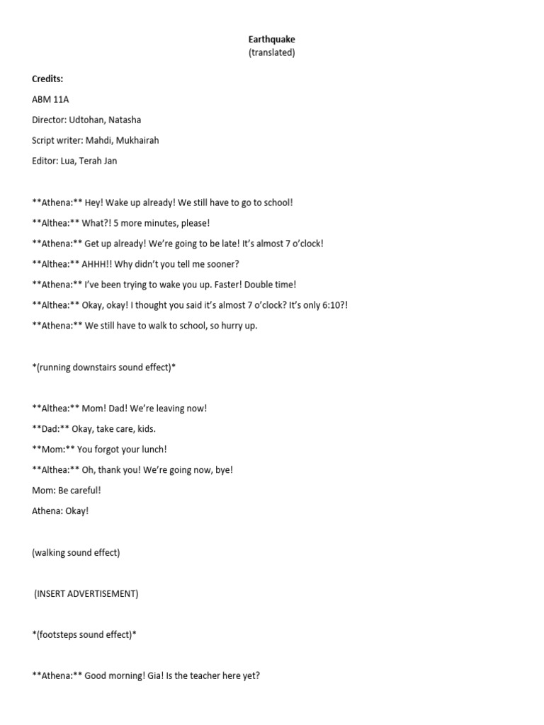 Dulang Panradyo Script | PDF