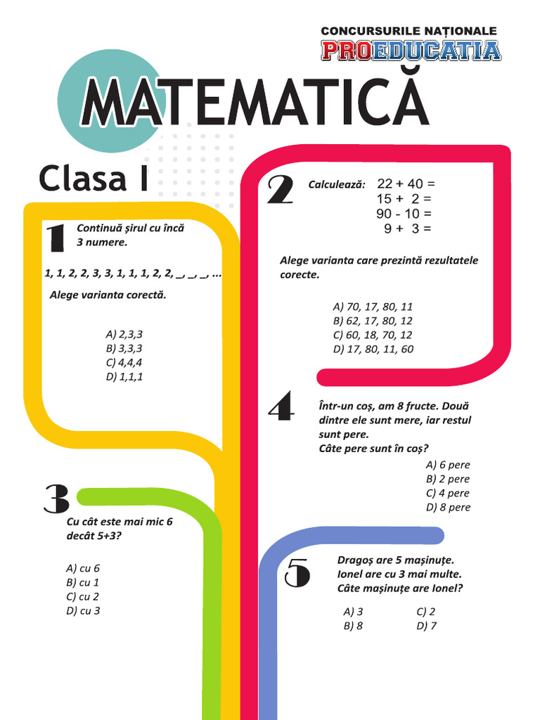 _Matematica_Cls. 1 (1) | PDF