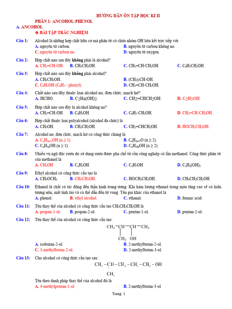 Huong Dan On Tap Ki Ii | PDF
