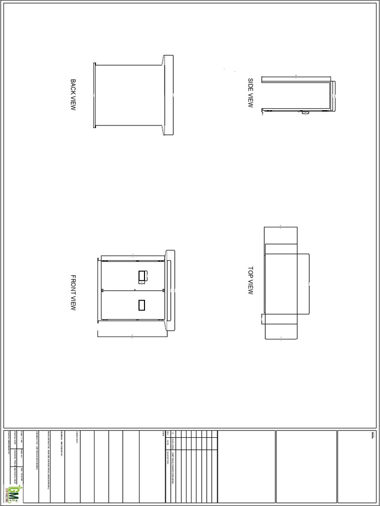 GRP Enclosure Drawing Details | PDF | Technology & Engineering