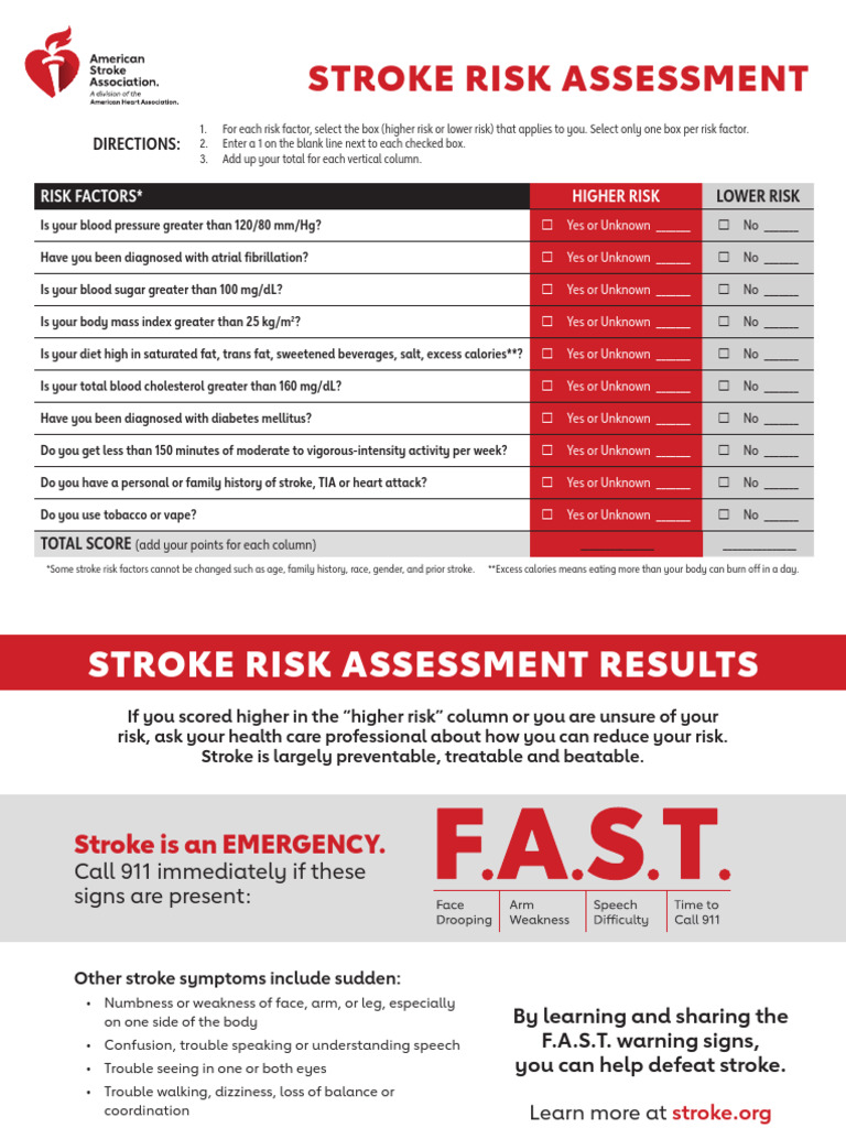 Stroke-Risk-Assessment | PDF | Stroke | Causes Of Death