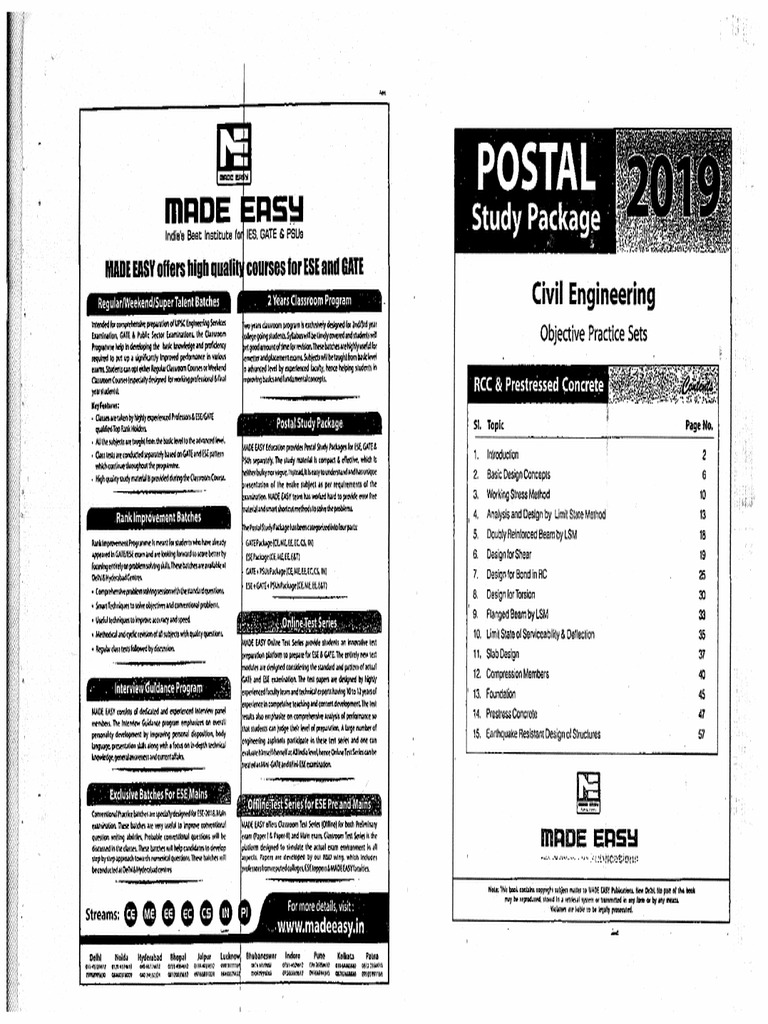 RCC - PSC Made-Easy Objective | PDF