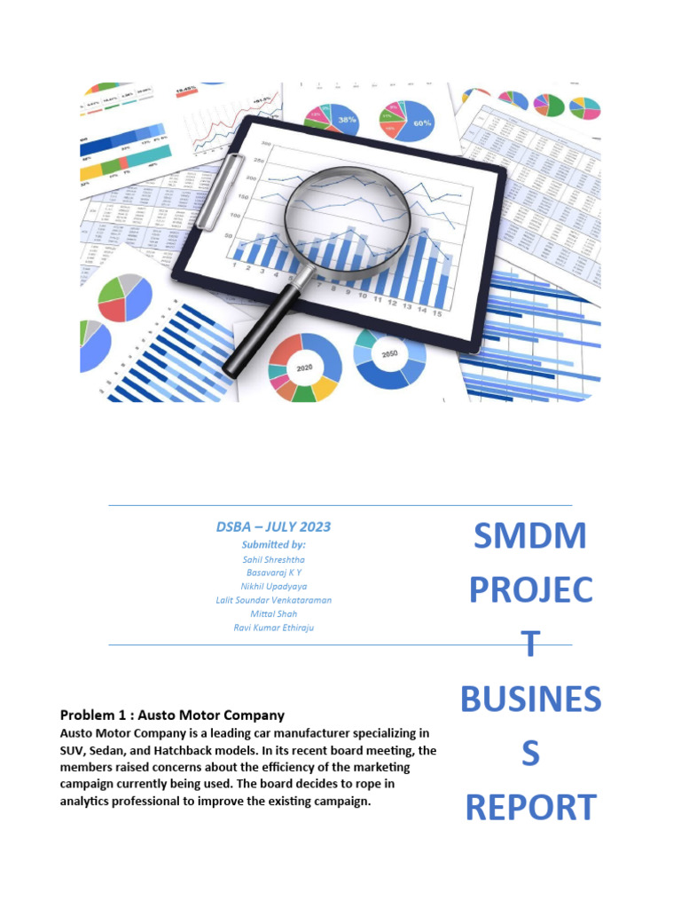 SMDM Project Business Report - Group Assignment-Copy2 | PDF | Forward (Association Football ...