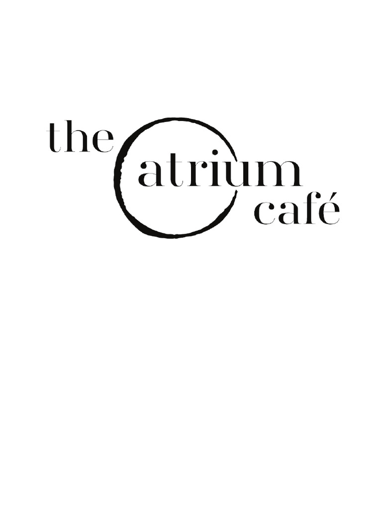 Atrium Menu | PDF | Hamburgers | Bacon