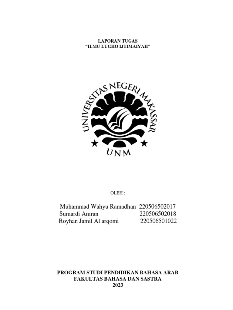 Tugas Laporan Ilmu Lugho | PDF