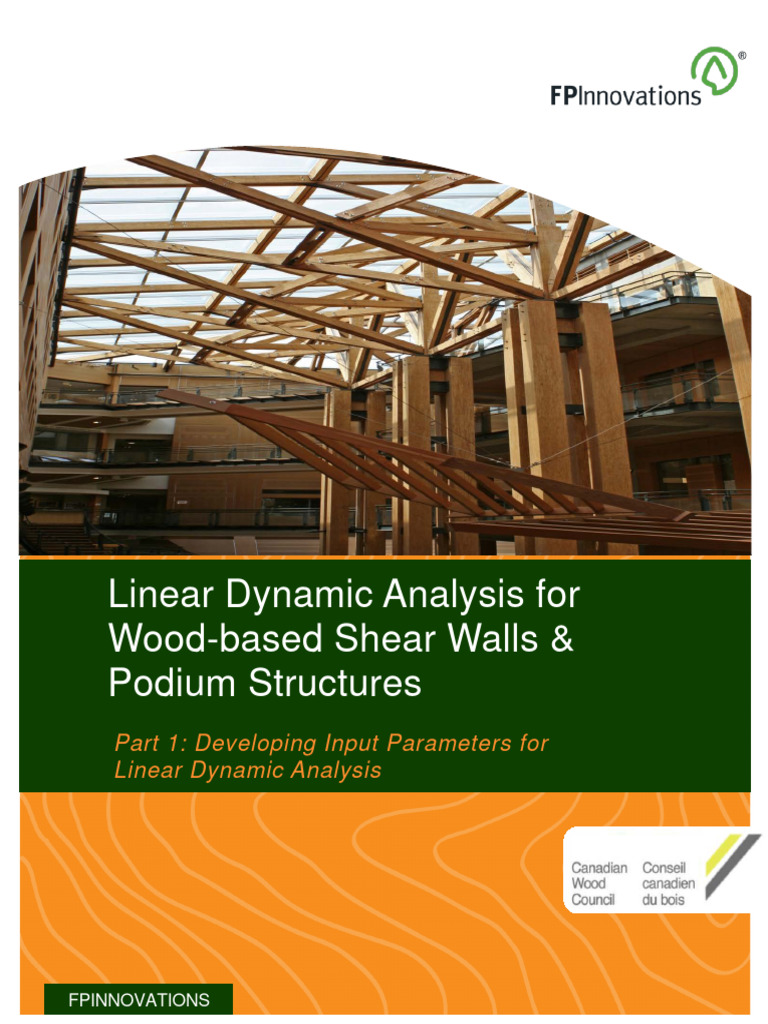 Linear Dynamic Analysis For Wood Based Shear Walls and Podium Structures | PDF | Bending ...
