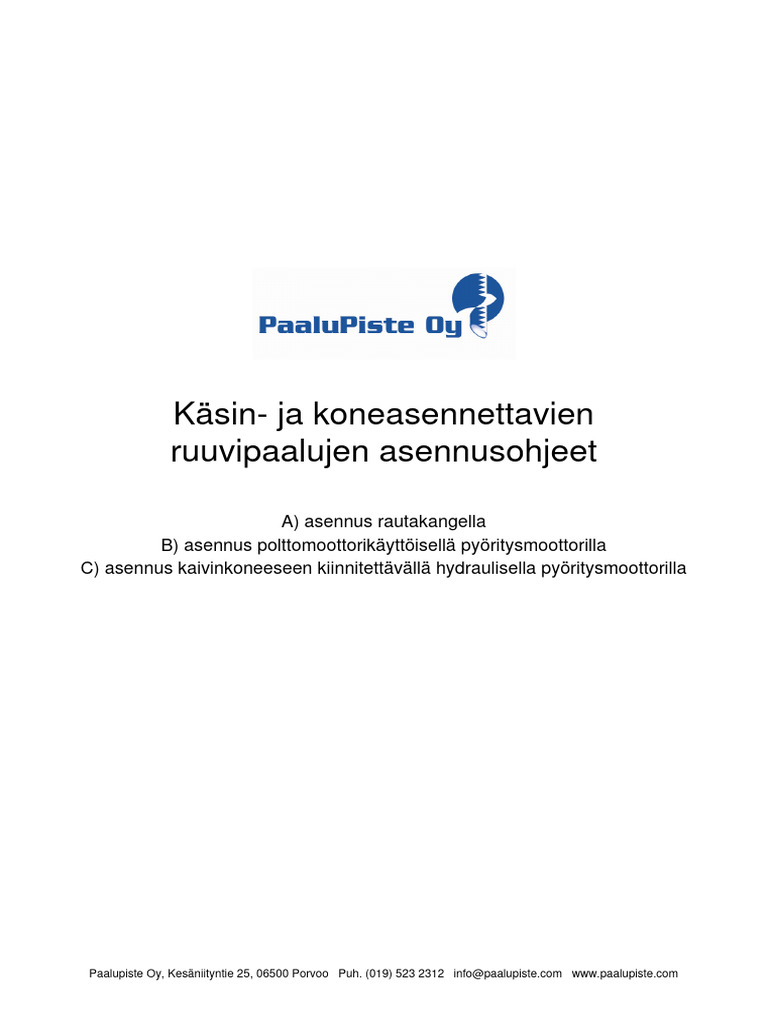 asennusohje | PDF