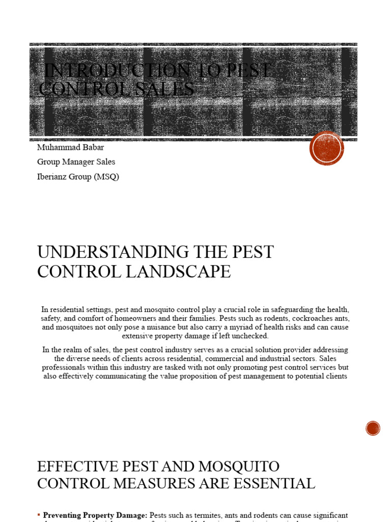 Pest Control Sales Strategies Overview | PDF | Pest Control | Sales