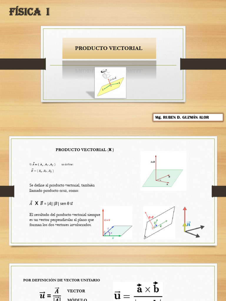 C 7 Producto Vectorial y Aplicaciones Geometricas | PDF | Vector Euclidiano | Álgebra