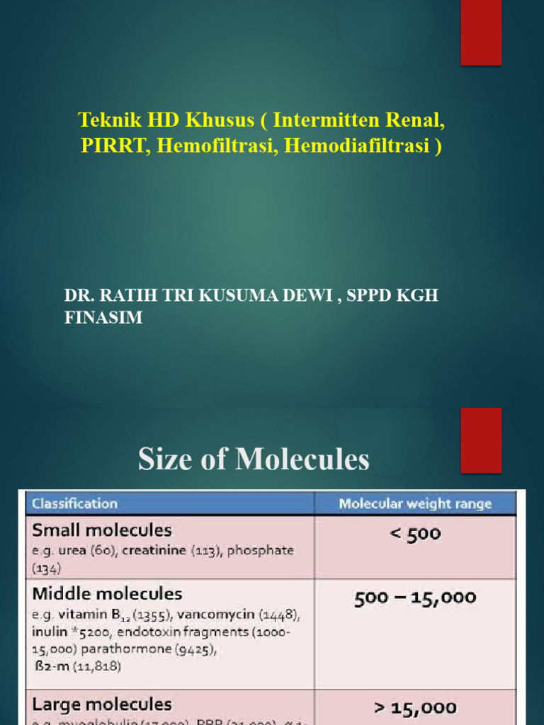 Advance HD DR Ratih SPPD KGH (Intermittent Renal & PIRRT) | PDF ...