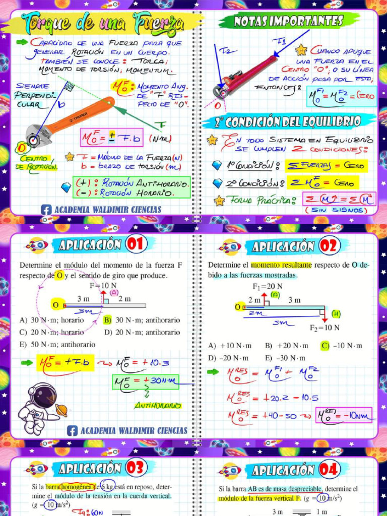 Torque de Una Fuerza | PDF | Ciencia y matemáticas