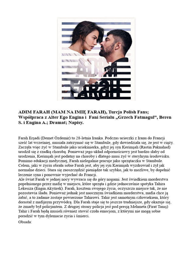 Adim Farah TPF | PDF