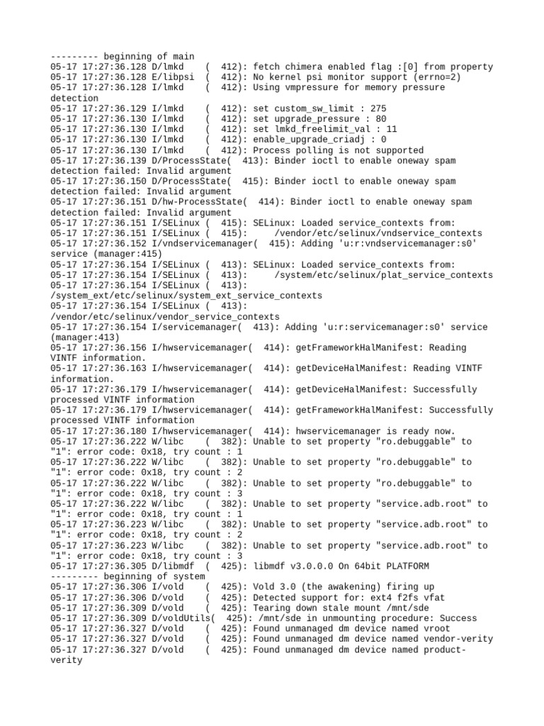 Android System Log Analysis | PDF | Utility Software | Software