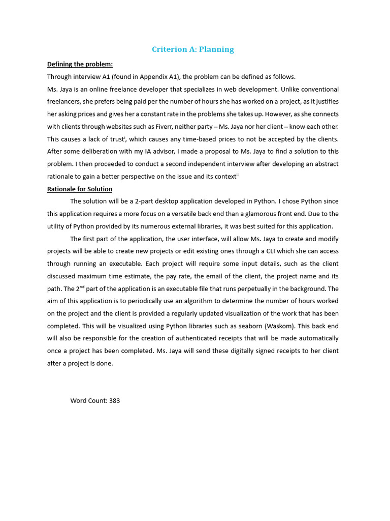 Crit A Planning | PDF | Computer File | Application Software