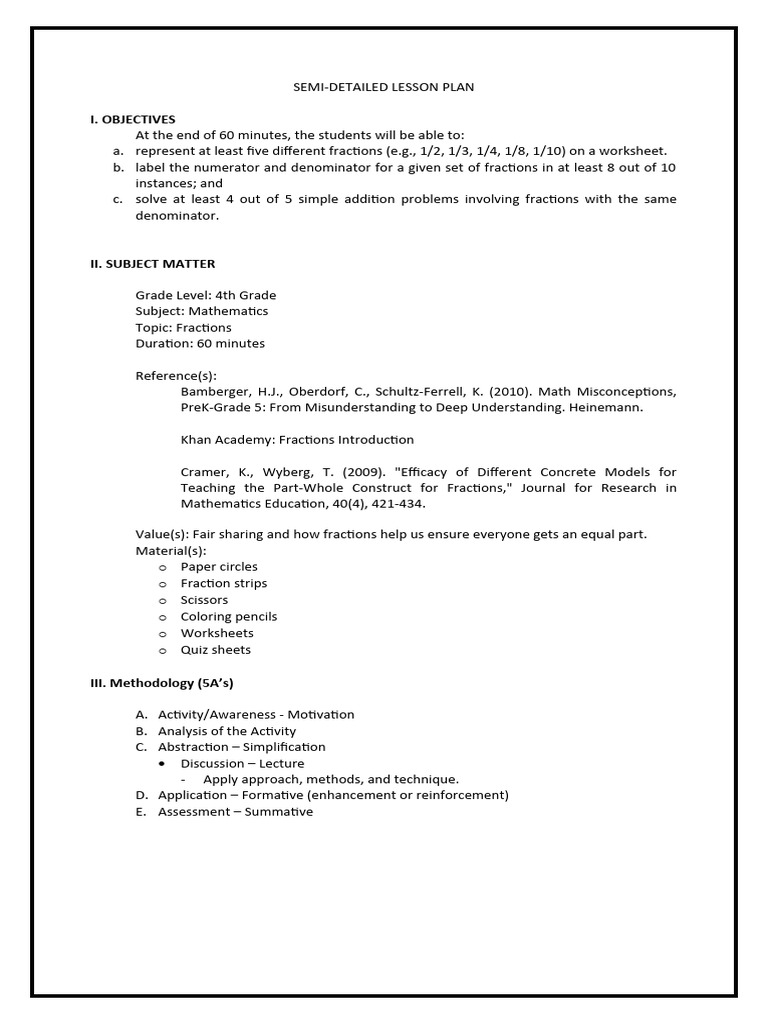 SEMI-DETAILED_LESSON_PLAN_EDUC_Facilitat | PDF | Learning | Cognition