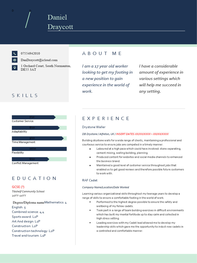 Daniel-Draycott 26796431 Cv-Library | PDF | Social Psychology