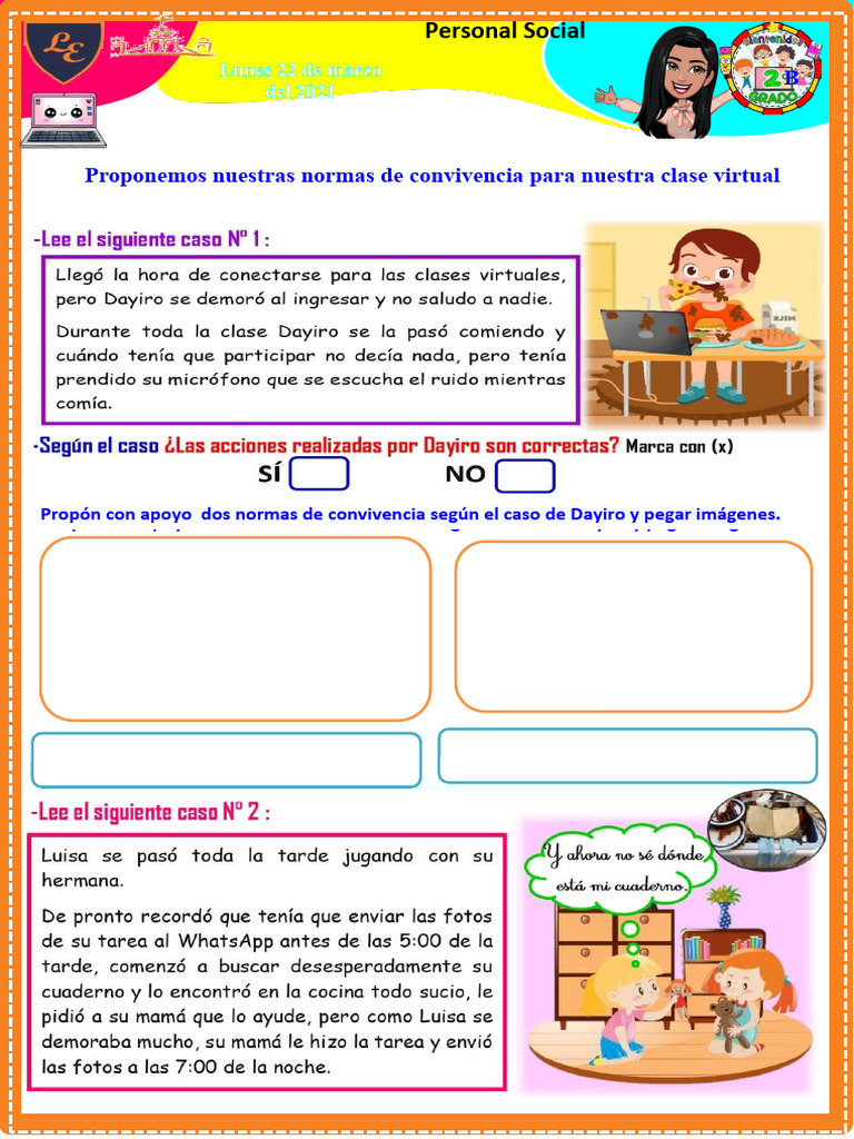Normas de Convivencia en Clases Virtuales | PDF
