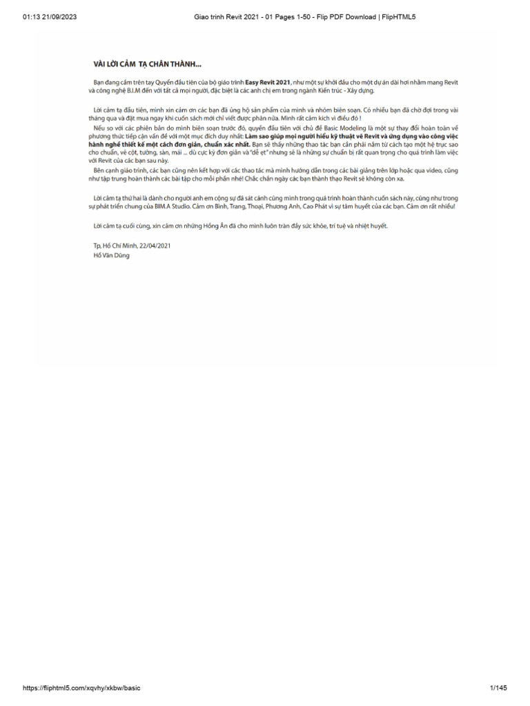 Giao Trinh Revit 2021 - 01 Pages 1-50 - Flip PDF Download _ FlipHTML5 ...