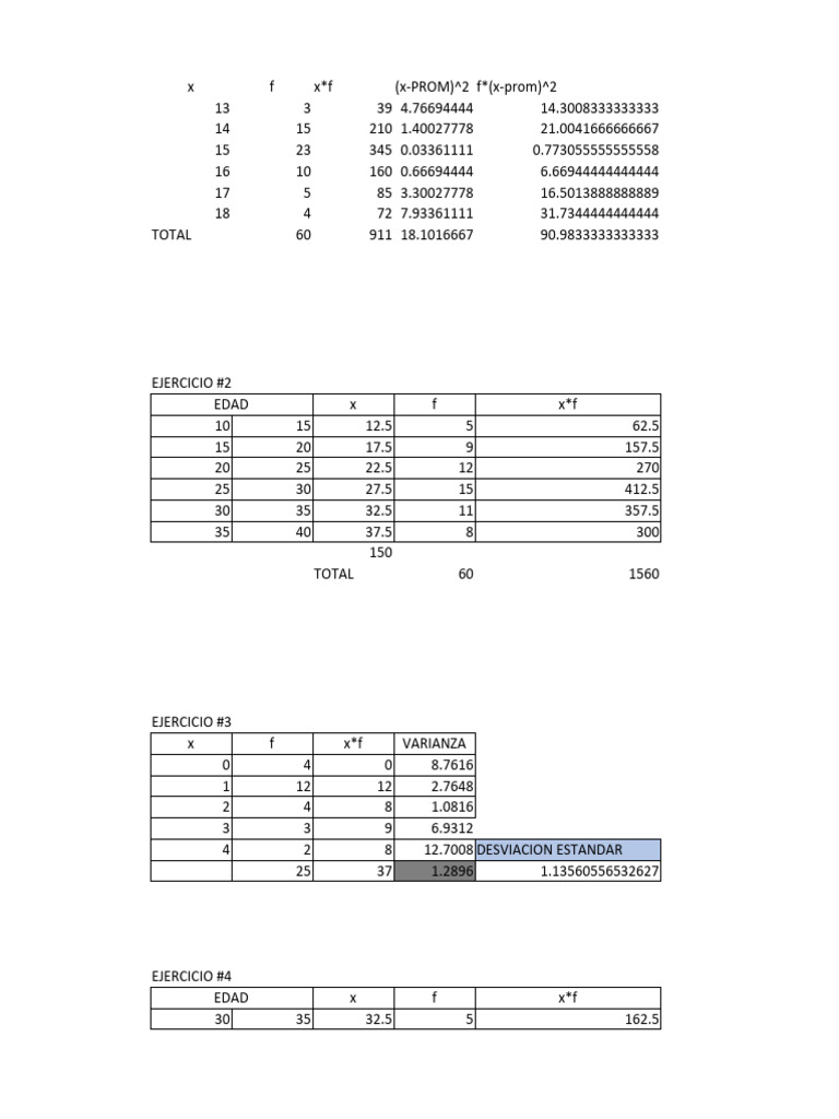 Ejercicios Clases De Excel Pdf