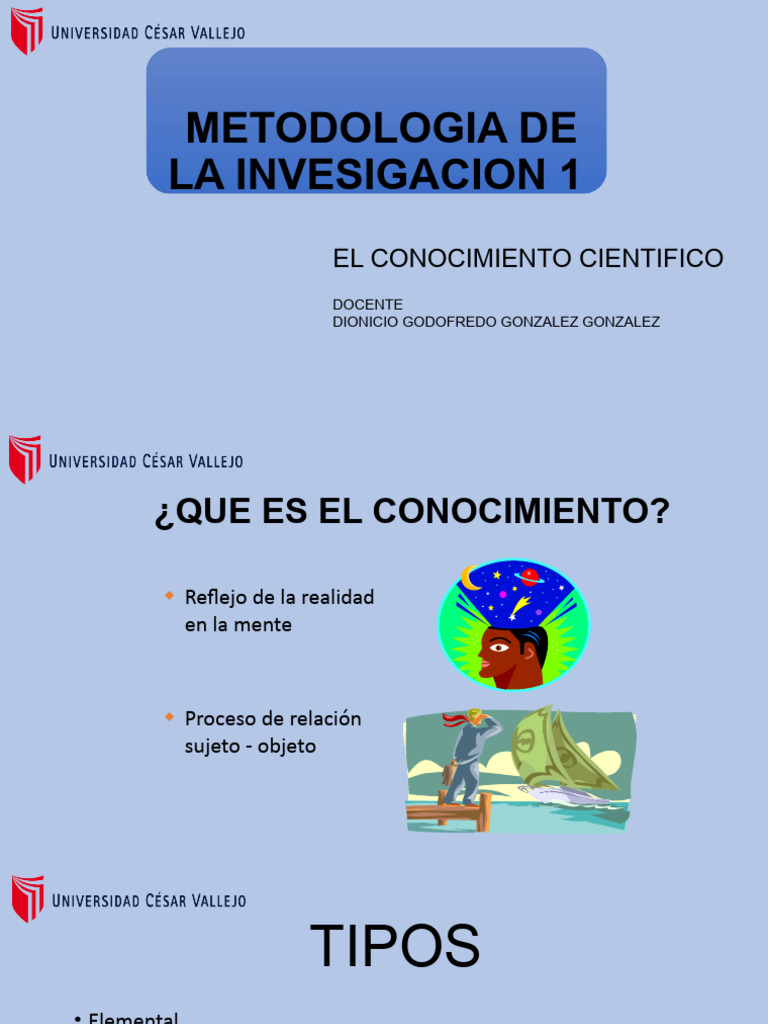 Conocimiento Cientifico y Ciencia 1 Sesión 1 | PDF | Conocimiento ...