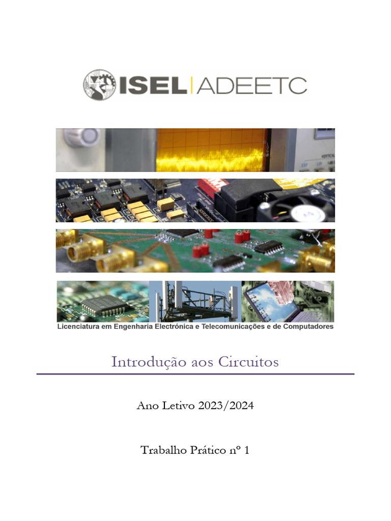 ICir - Trabalho 1 ISEL | PDF | Rede elétrica | Resistência elétrica e condutividade