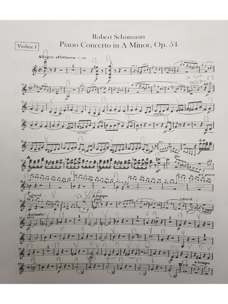 Schumann Violín 1° | PDF