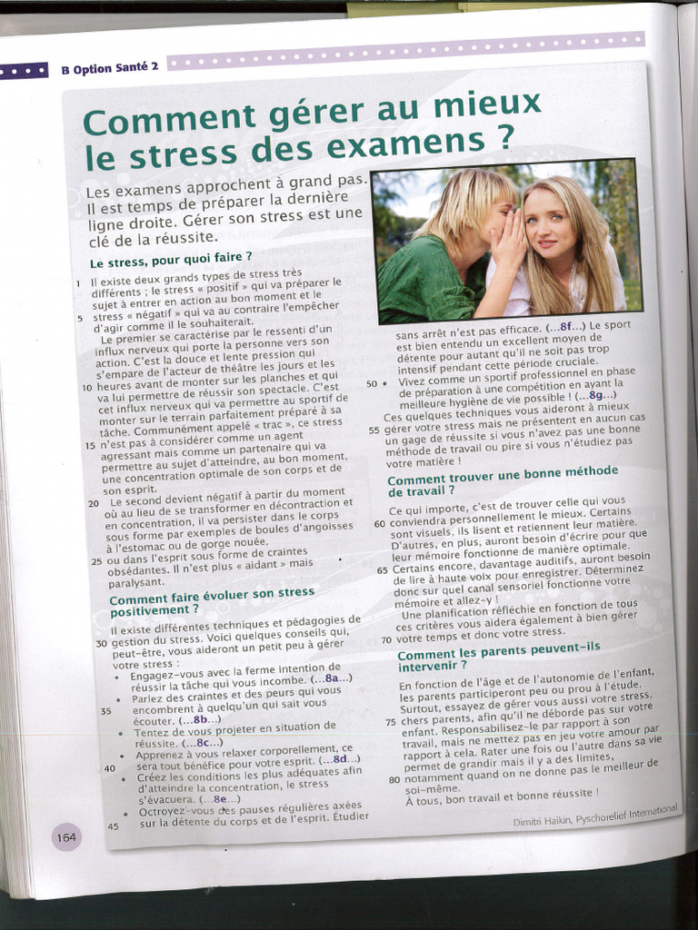 CC Old Gerer Le Stress Des Examens | PDF