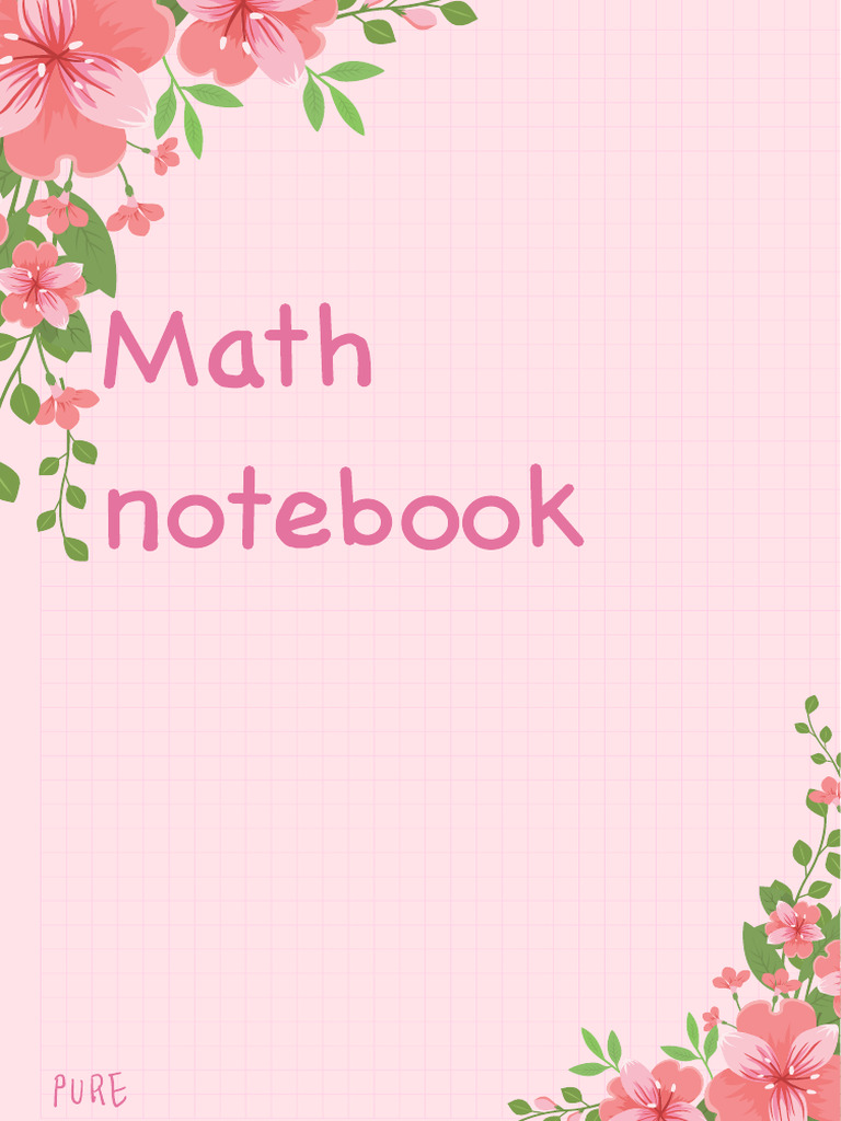 Math Notebook | PDF