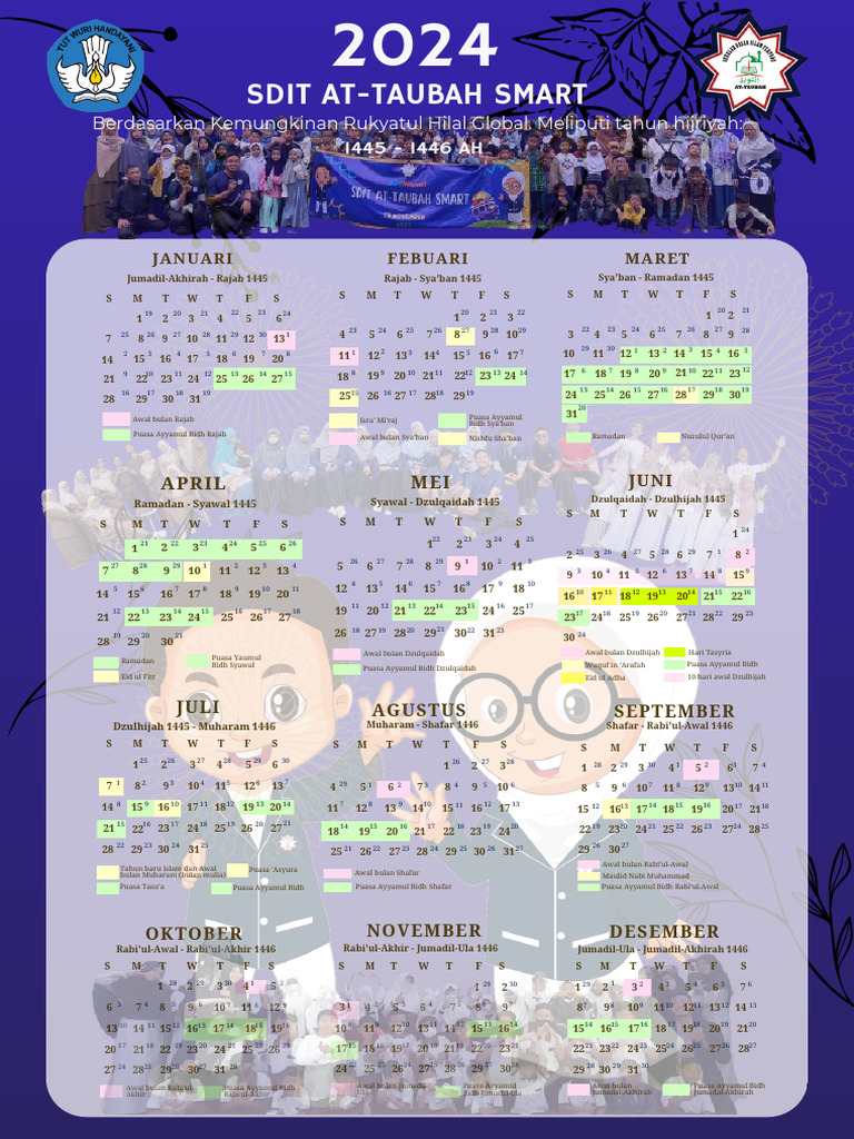Kalender Islam 1445-1446 AH | PDF | Shia Islam | Observances Set
