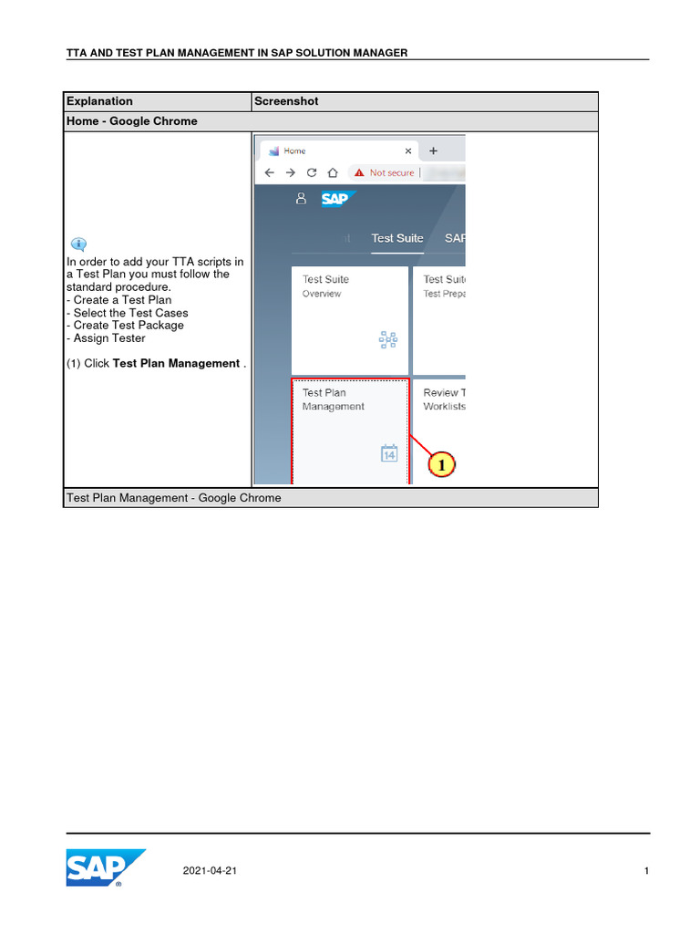 3 - Tta and Test Plan Management in Sap Solution Manager | Download ...