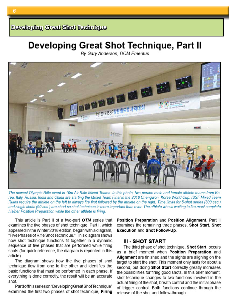Mastering Shot Technique in Rifle Shooting | PDF | Breathing | Trigger ...