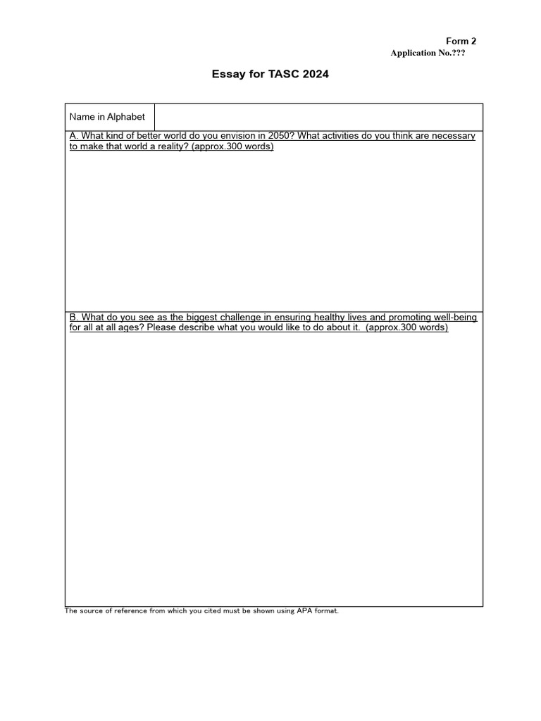 Form Essay for TASC 2024 | PDF